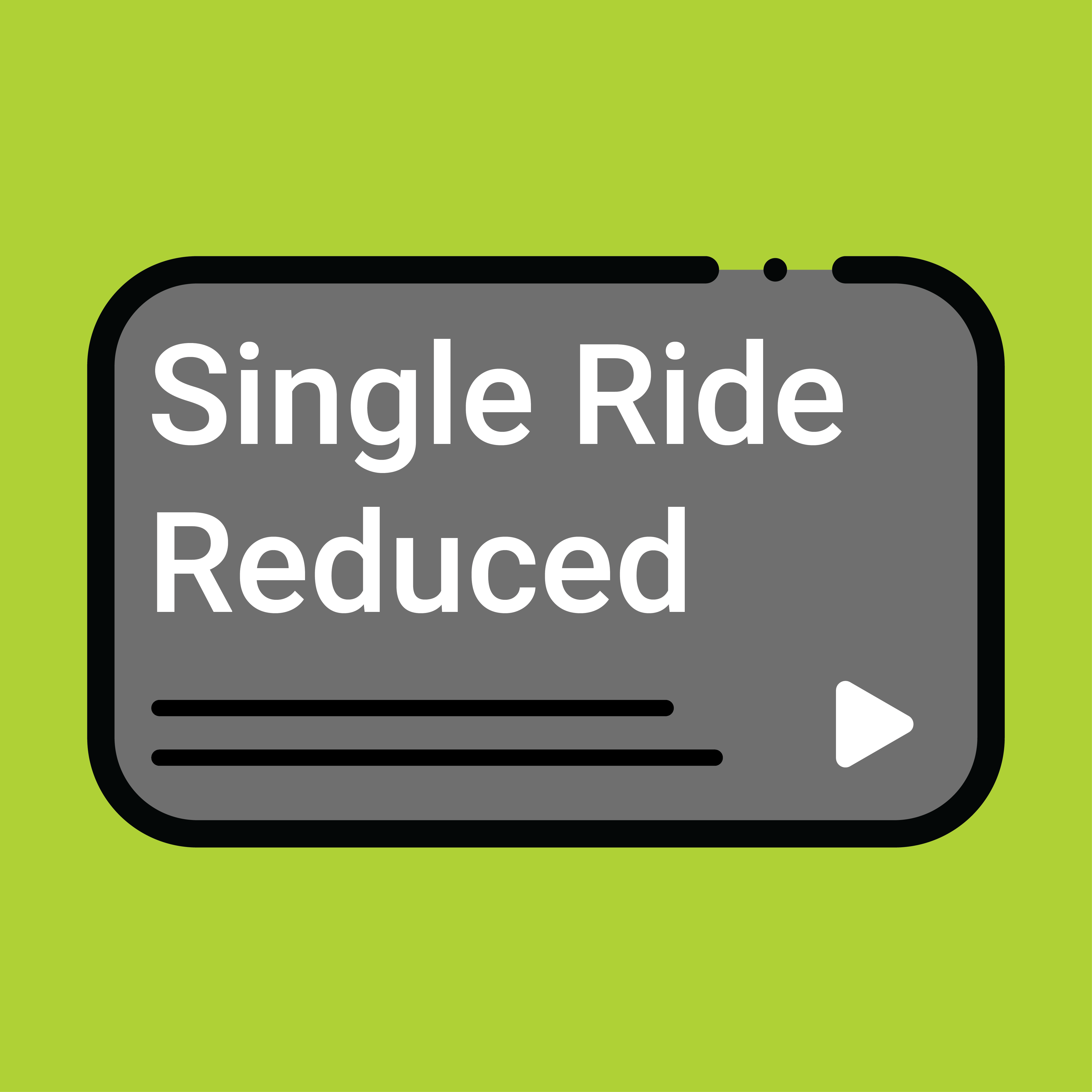 Single Ride Reduced Pass | Lextran Store